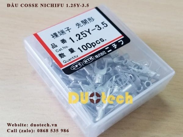 Đầu cos Nichifu 1.25Y-3.5 đầu nối dây điện chỉa Y - DUOTECH