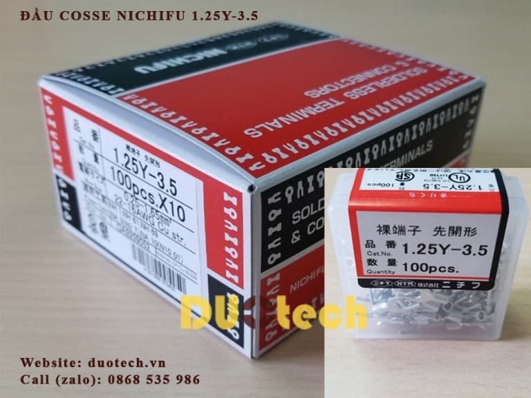 Đầu cos Nichifu 1.25Y-3.5 đầu nối dây điện chỉa Y - DUOTECH