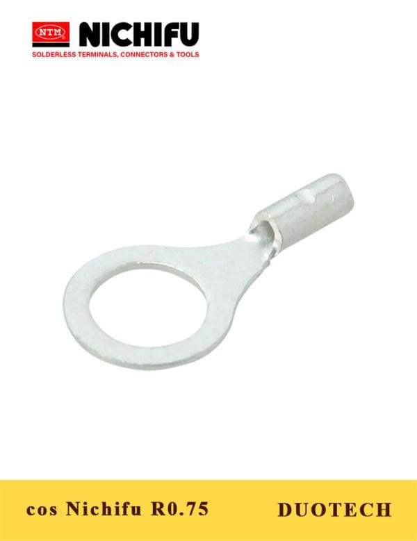 ĐẦU COS (COSSE CỐT) TRÒN NICHIFU R5.5-4 RING TERMINALS - DUOTECH