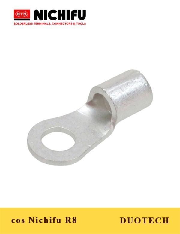 ĐẦU COS (COSSE CỐT) TRÒN R8-4S NICHIFU RING TERMINALS - DUOTECH
