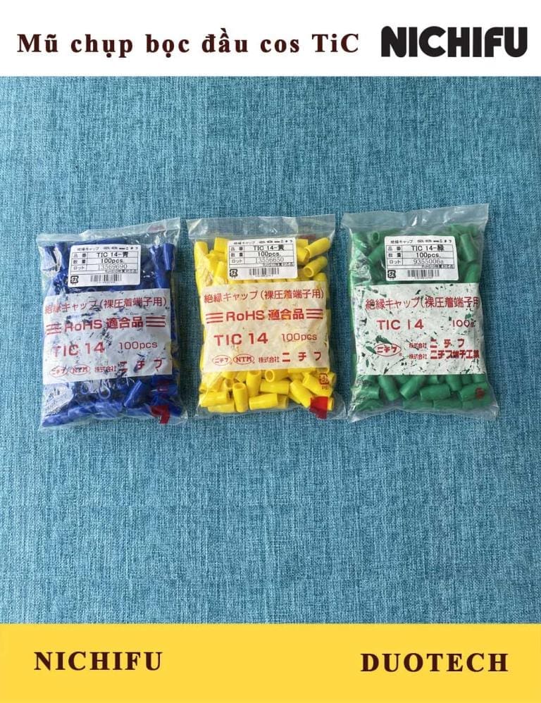 Đầu cosse pin rỗng NF0.5-8 - đầu cos Nichifu TE0.5-8 - DUOTECH