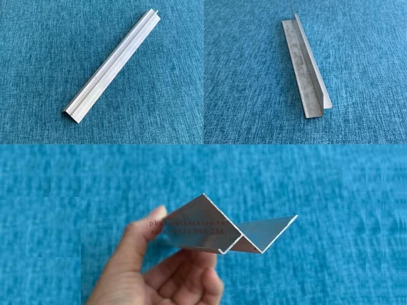 Thanh shadowline 12 ly không sơn Nẹp viền trần thạch cao 12mm