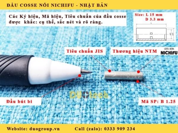 Đầu cosse Nichifu Nhật Bản Bảng giá đầu cos Nichifu nối dây điện
