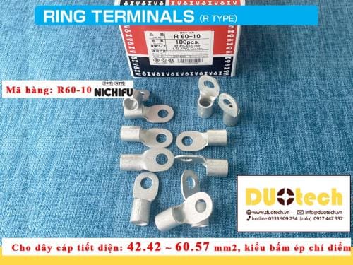 Đầu cos SC50-8 đồng cho dây cáp 50mm2 - Đầu cos bít SC