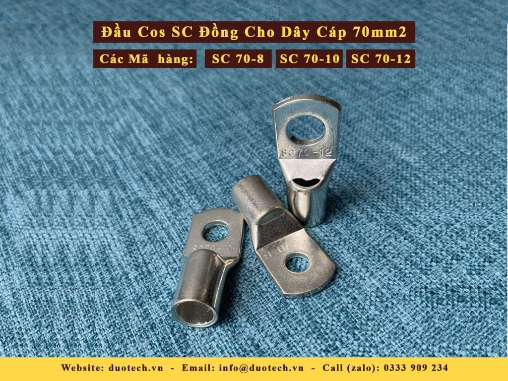 Đầu cos SC70 đồng dày 70mm2 cosse SC70-8 SC70-10 SC70-12