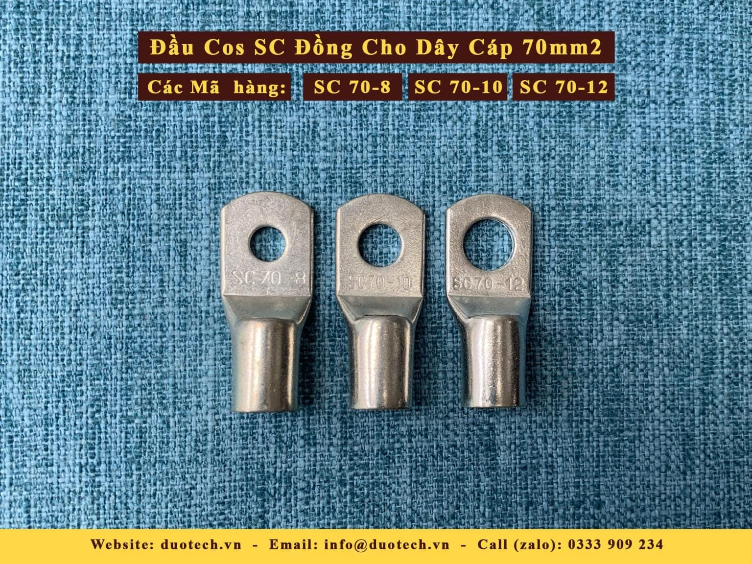 Đầu cos SC70 đồng dày 70mm2 cosse SC70-8 SC70-10 SC70-12