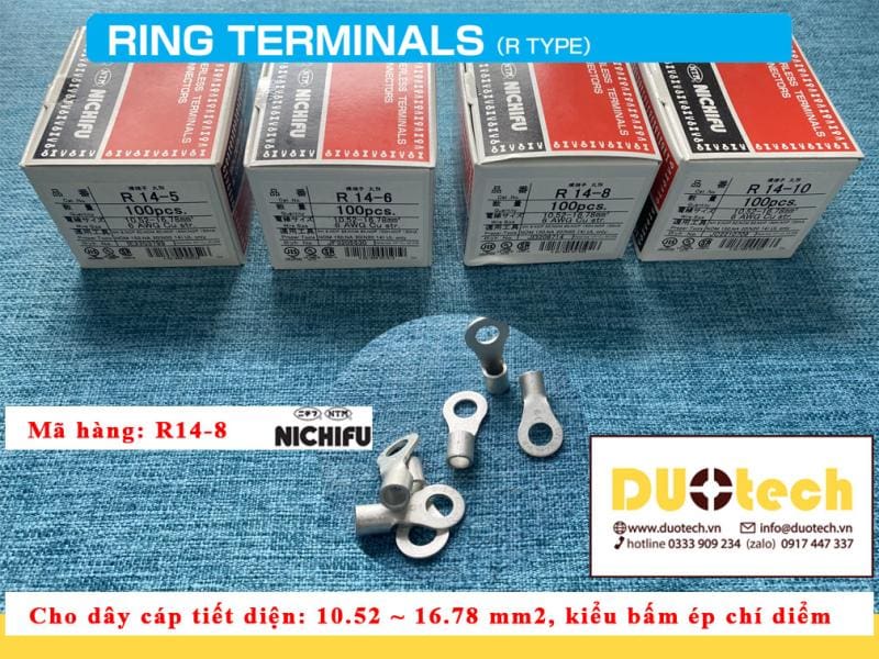 Đầu cos SC dài dày cose cosse cốt đồng bấm nối dây điện Nhật