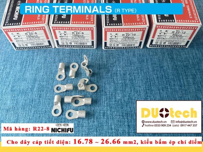 Đầu cos SC dài dày cose cosse cốt đồng bấm nối dây điện Nhật