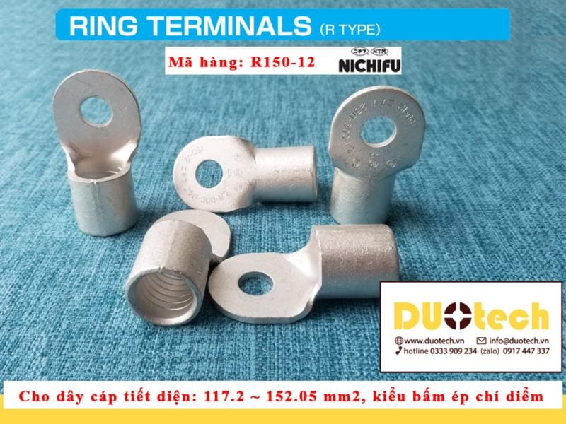 Đầu cốt đồng đuôi dài 120mm2 cos ống bít 120-10 120-12 120-14