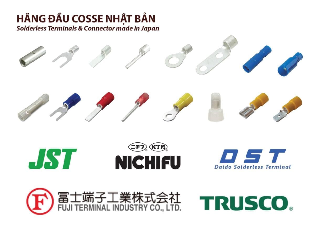 Đầu cosse Nichifu Nhật Bản Bảng giá đầu cos Nichifu nối dây điện