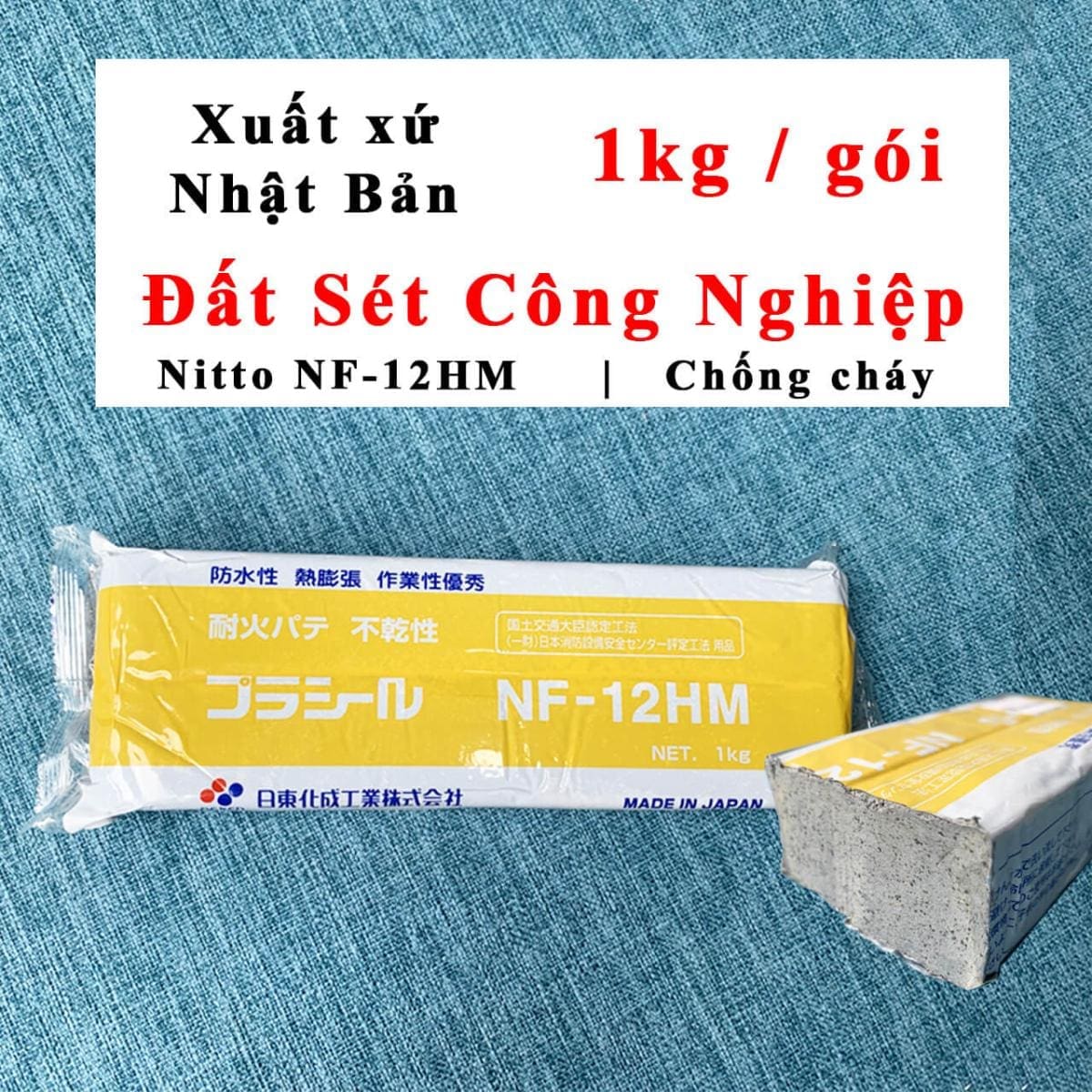 Đất sét NF-12HM chống cháy Plaseal NF-12HM Nitto Nhật Bản