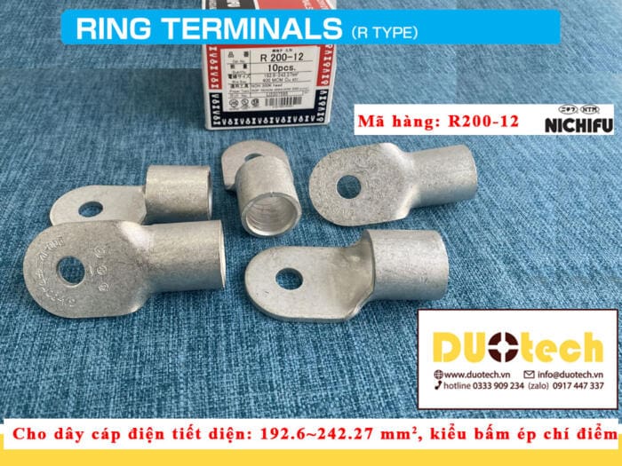 Đầu cos SC dài dày cose cosse cốt đồng bấm nối dây điện Nhật