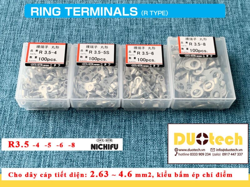 Đầu cos SC dài dày cose cosse cốt đồng bấm nối dây điện Nhật