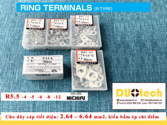 Đầu cos SC dài dày cose cosse cốt đồng bấm nối dây điện Nhật