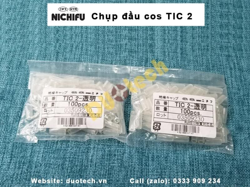 Mũ chụp bọc đầu cosse TIC Nichifu Đầu bọp vỏ áo nhựa loại Dày