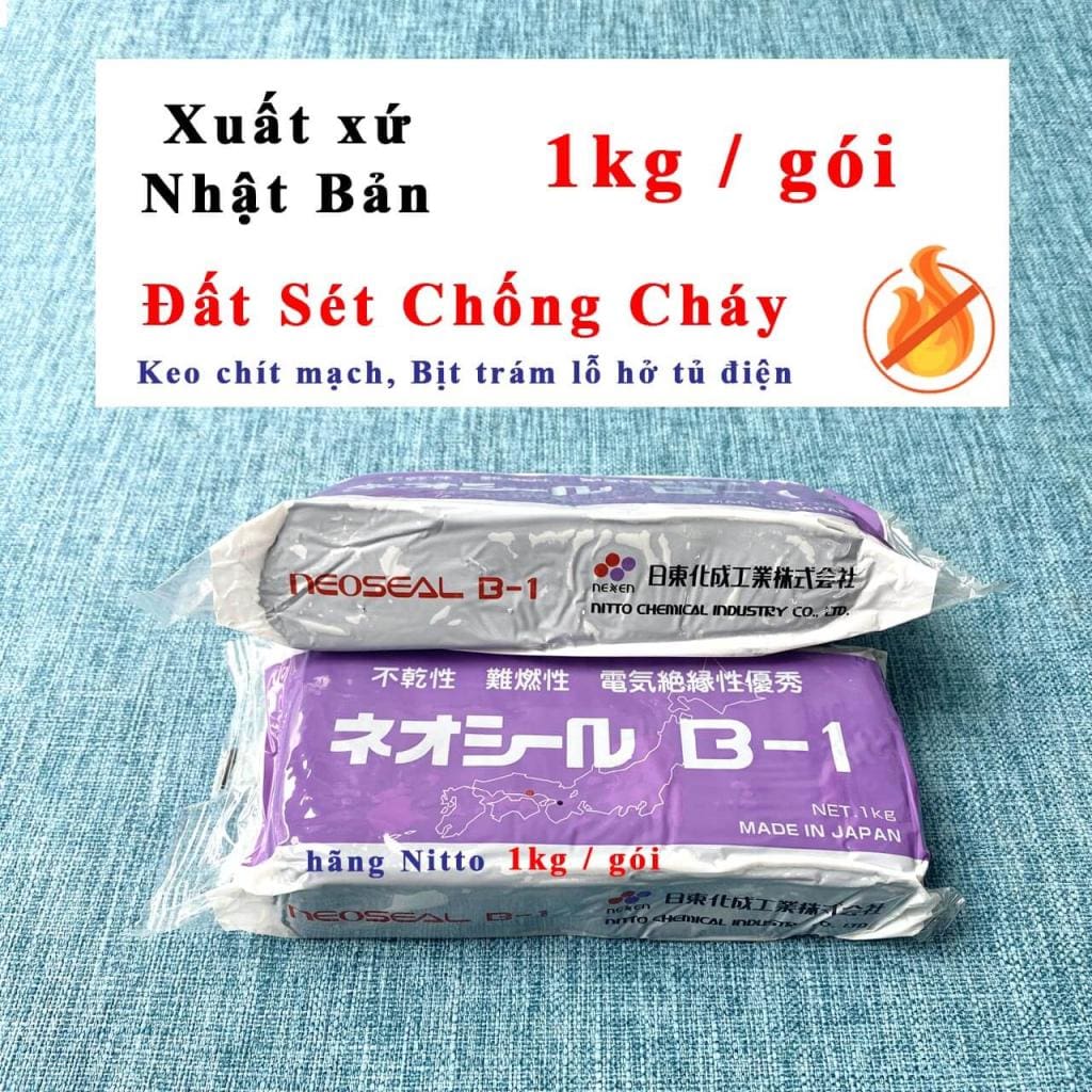 Đất sét chống cháy B-1 Nitto Neoseal đất sét công nghiệp B1