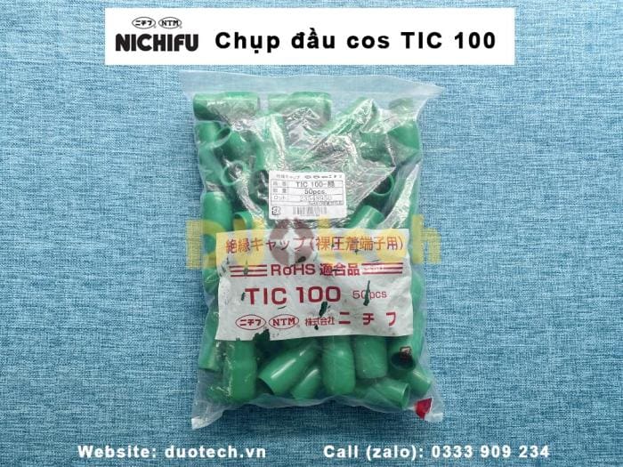 TIC325 Nichifu -RED -YEL -BLU -GRN -BLK -CLR Insulation Caps