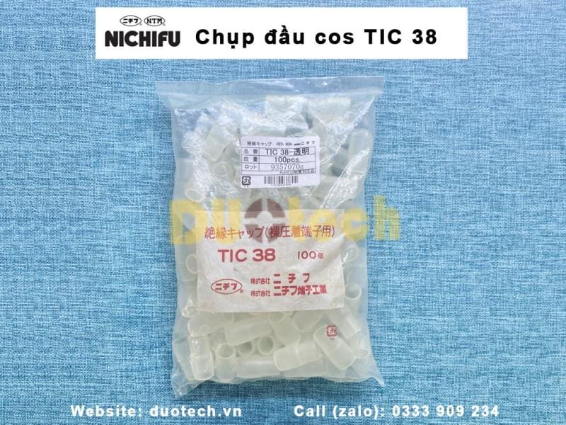 TIC38 Nichifu -RED -YEL -BLU -GRN -BLK -CLR Insulation Caps