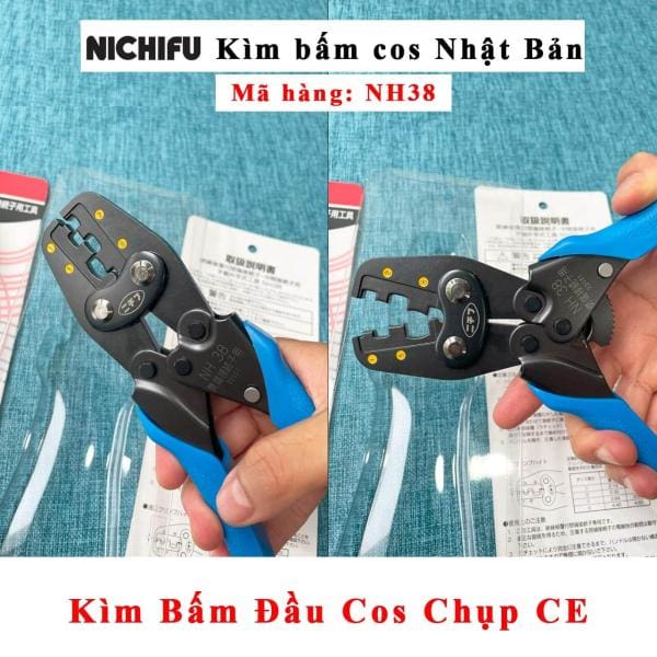 Kìm bấm cos NH 38 Nichifu Nhật Bản cốt chụp CE1 CE2 CE5 CE8
