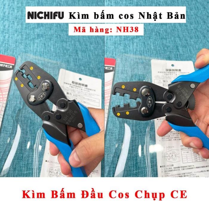 Kìm bấm cos NH 38 Nichifu Nhật Bản cốt chụp CE1 CE2 CE5 CE8