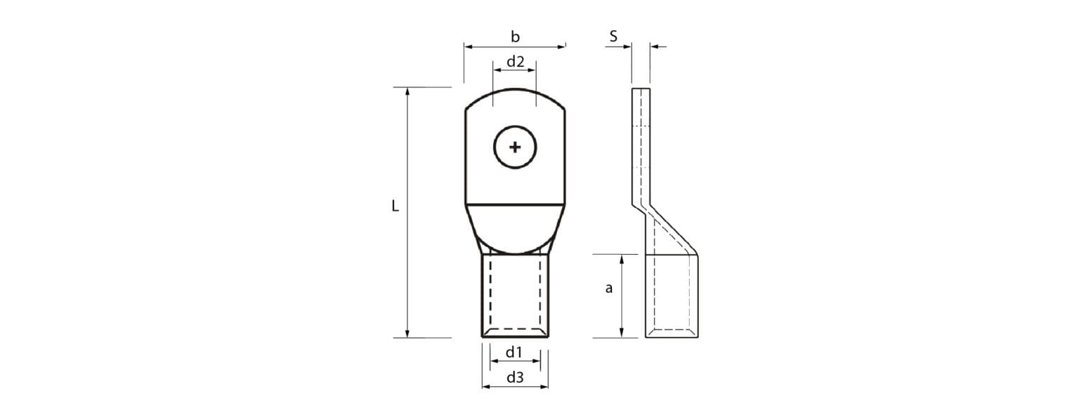 Đầu cos TLK 70 SC bít bấm nối dây điện 70mm 70-8 70-10 70-12