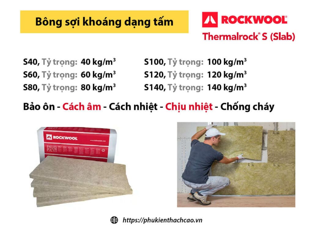 Nơi bán đại lý cung cấp bông sợi khoáng Rockwool ở tại TP HCM