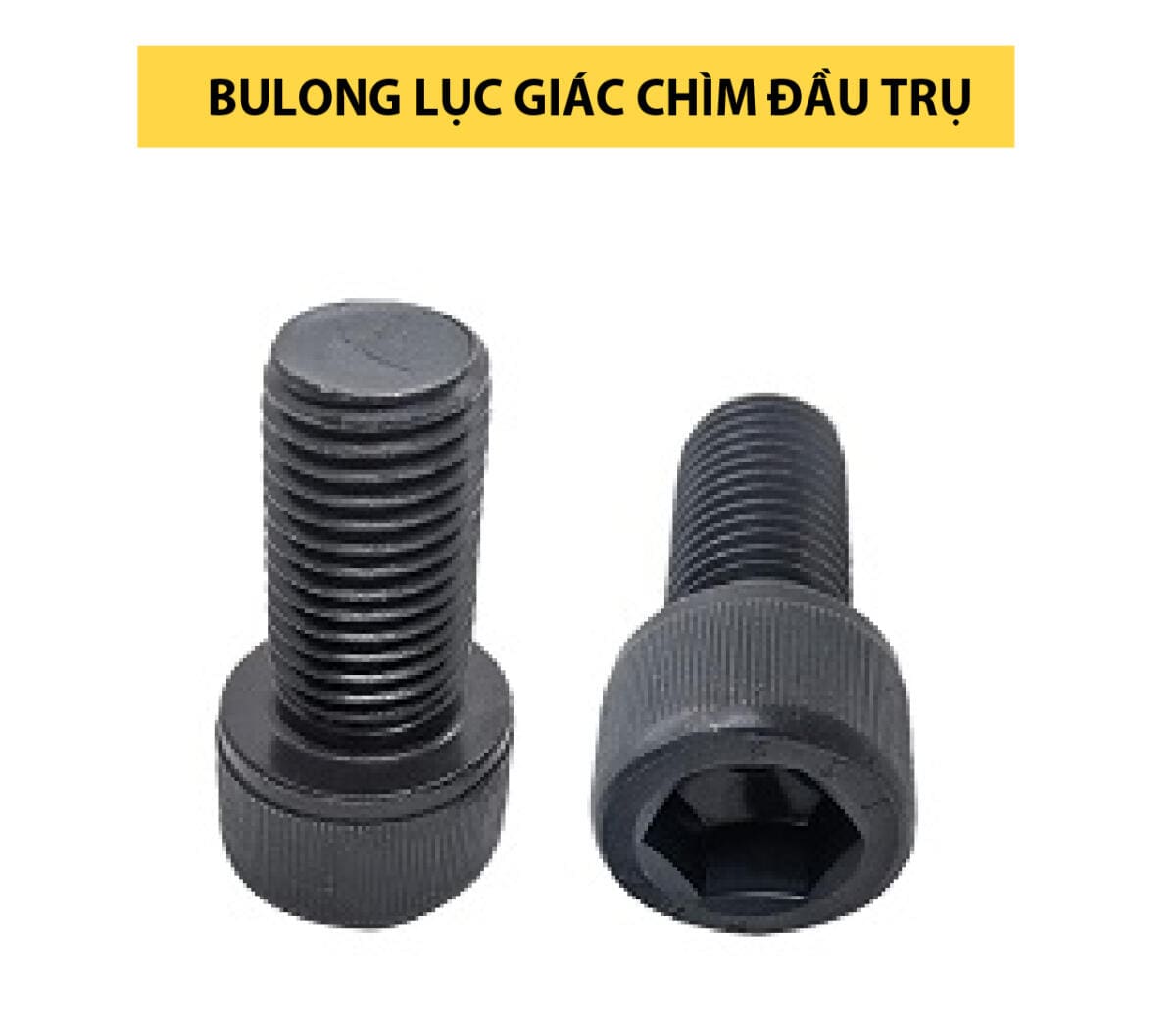 Bulong lục giác chìm gồm các loại đầu trụ bằng Col dù Mo mỏng - DUOTECH