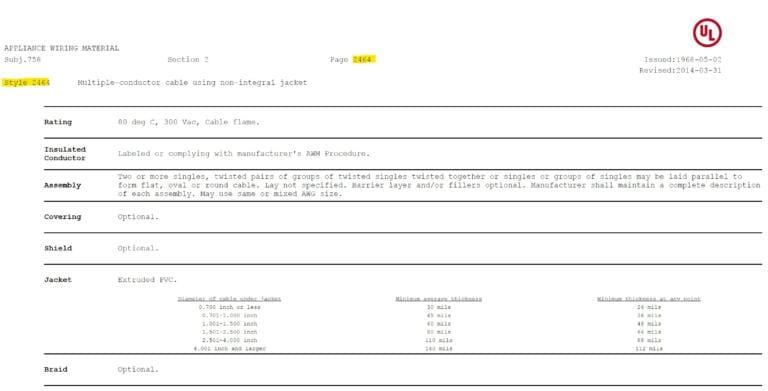 Dây tín hiệu ul2464 nhiều lõi cáp điện awm2464 26 24 22 20 awg