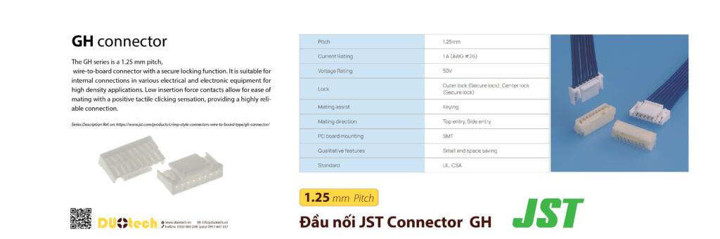 JST Connector gh ph eh sm xh xa vh el yl vl đầu jack nối dây điện - DUOTECH