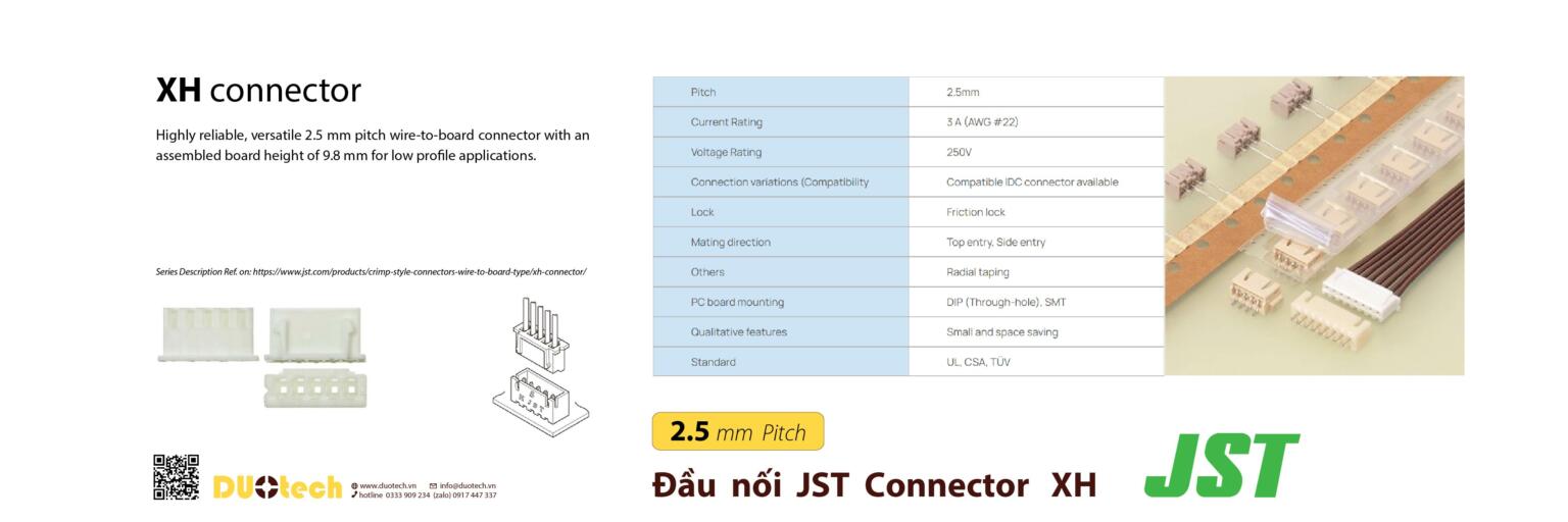 JST Connector gh ph eh sm xh xa vh el yl vl đầu jack nối dây điện - DUOTECH