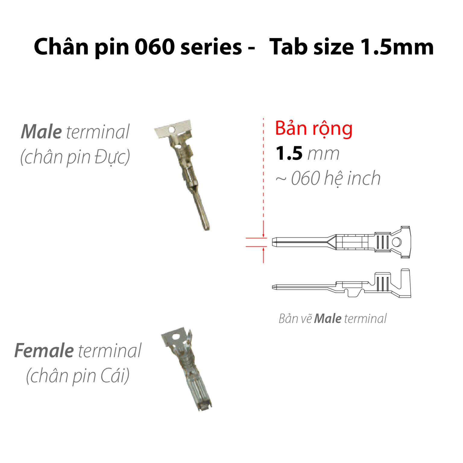 chân pin terminal lhe đầu cos kim ghim cuộn cho máy dập tự động - DUOTECH